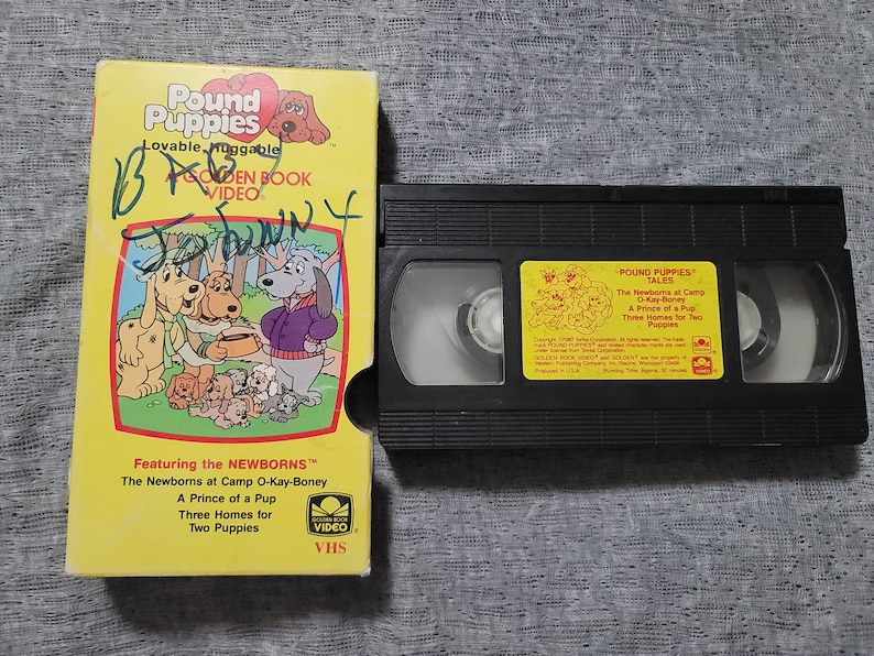 Pound Puppies VHS Featuring the Newborns 1987 - Etsy