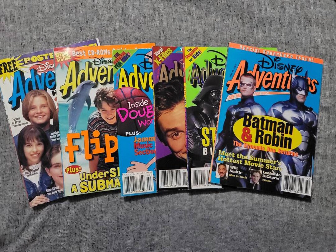 Vintage Disney Adventures Magazines 1996-1997; Star Wars, Batman and ...
