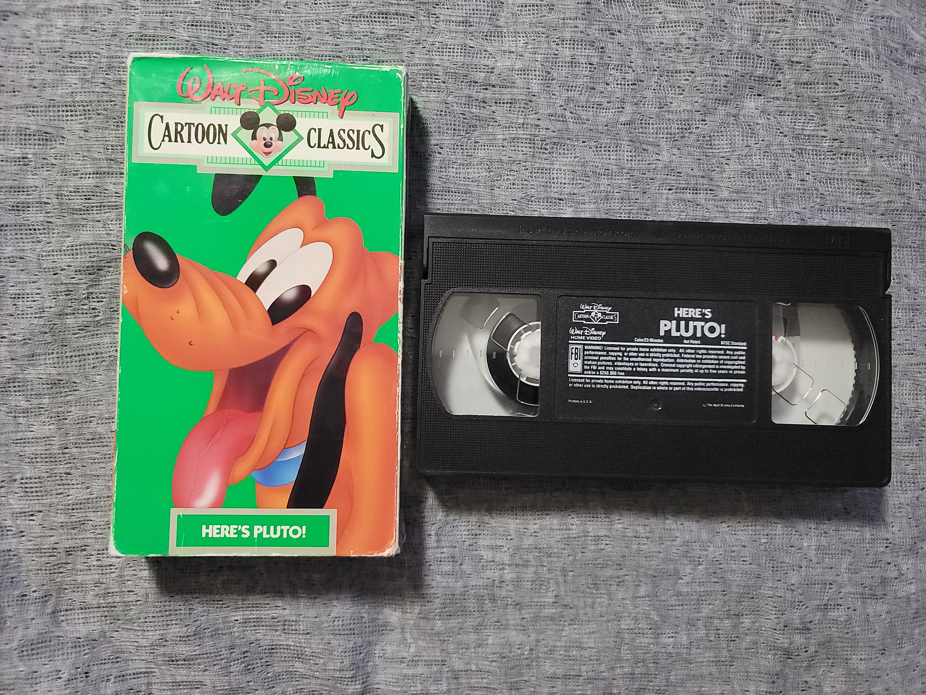 Walt Disney Cartoon Classics Pluto Vintage VHS Movies - Etsy