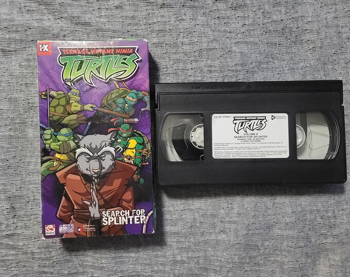 Teenage Mutant Ninja Turtles VHS - Search for Splinter - Etsy