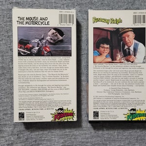 ABC Kidtime VHS Movies - Runaway Ralph - the Mouse and the Motorcycle ...