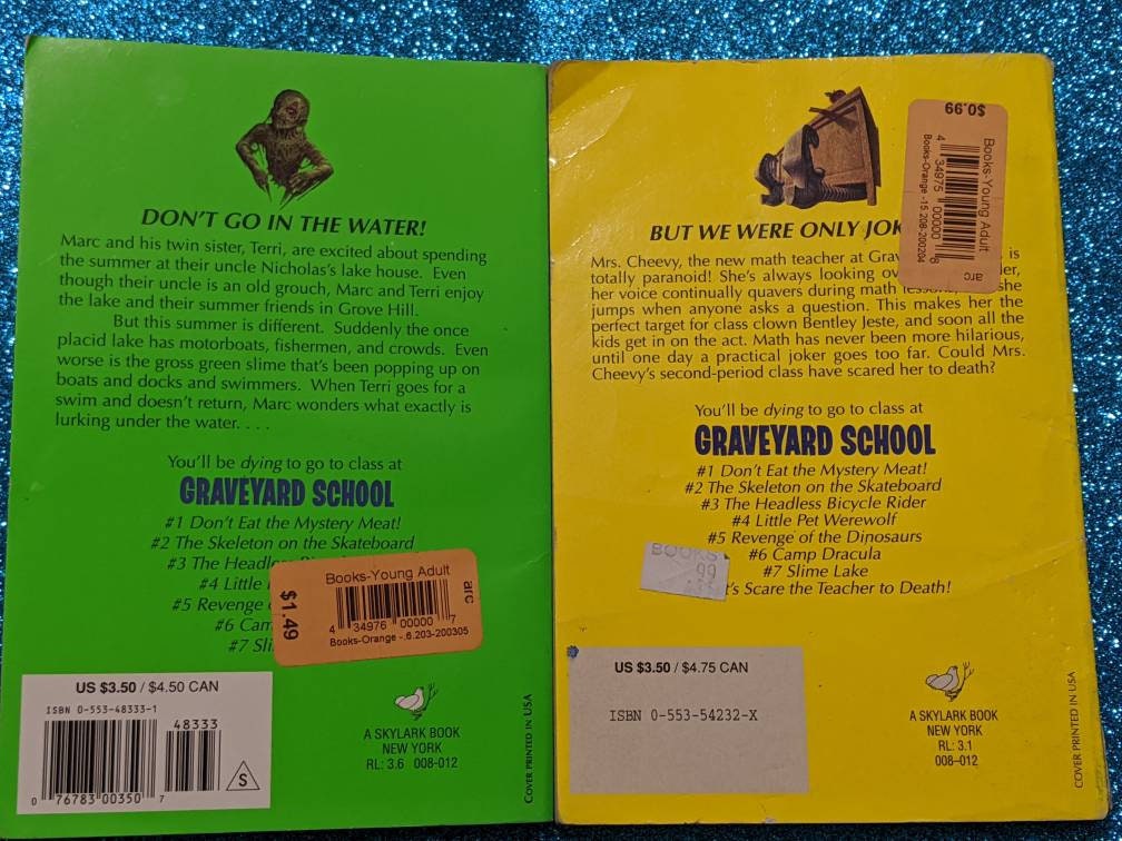Graveyard School Books Tom B. Stone You Choose - Etsy