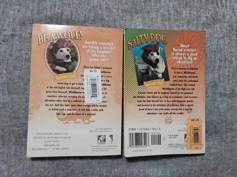 The Adventures of Wishbone Books - Etsy