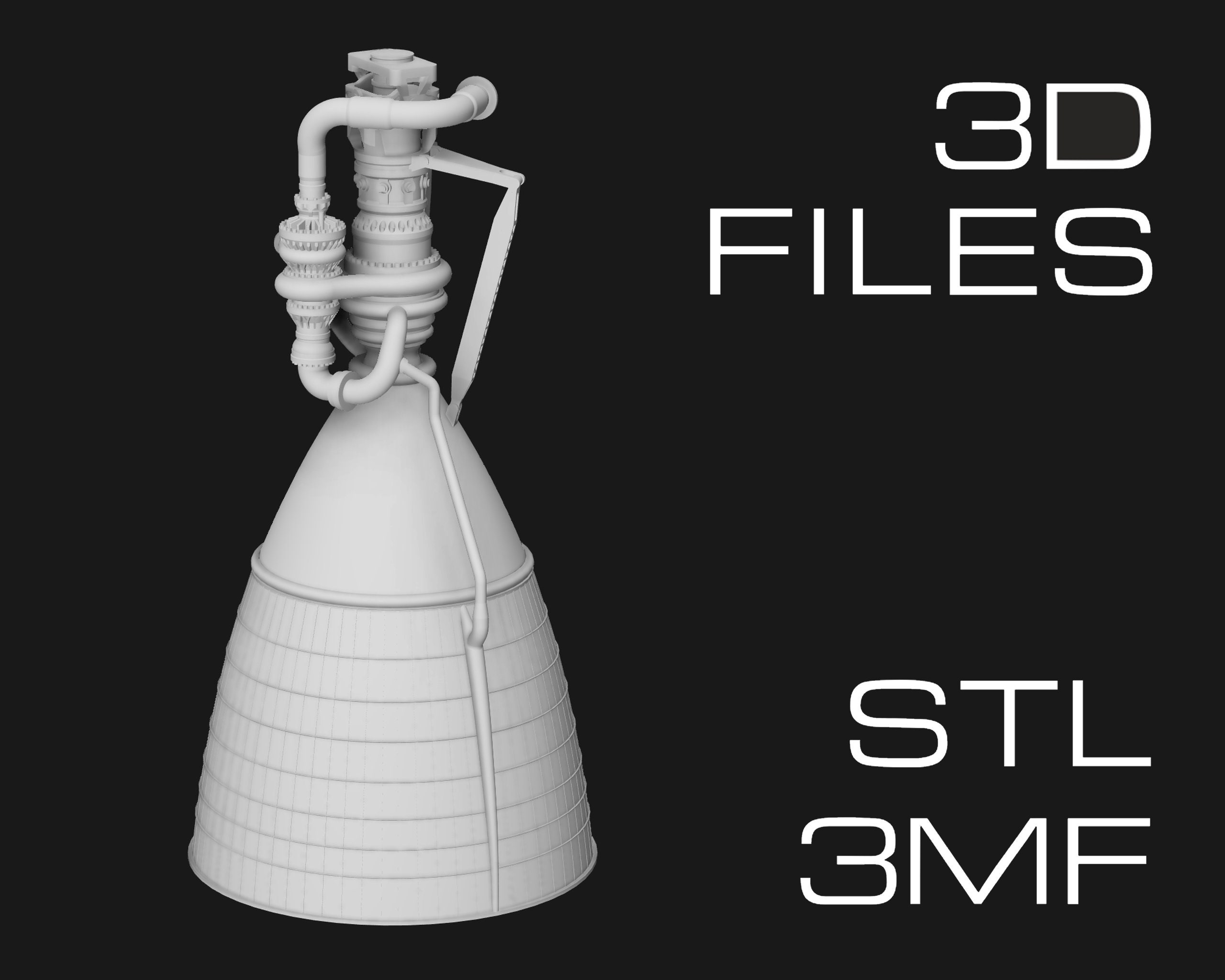 Spacex Raptor Vacuum Engine 3D Files Only - Etsy Canada
