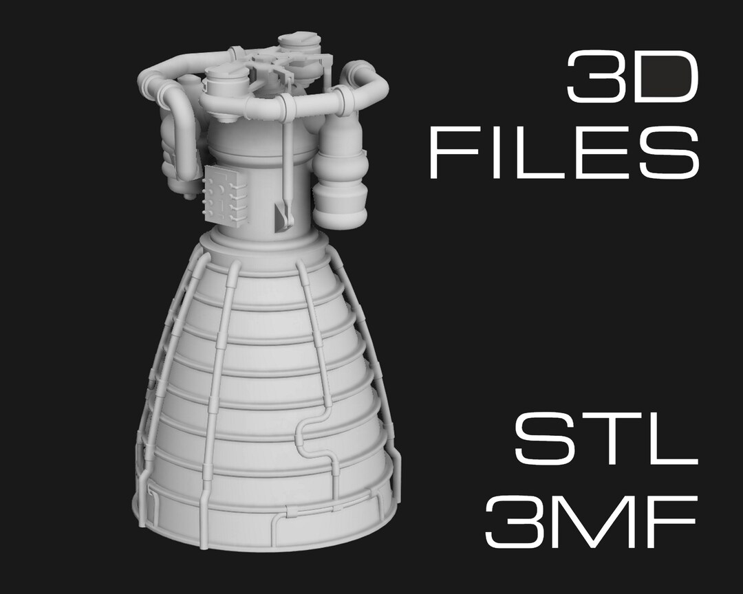 RS-25 Space Shuttle Main Engine | 3D Files Only - Etsy