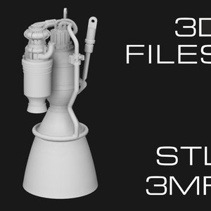 Spacex Merlin 1D Engine | 3D Files Only - Etsy