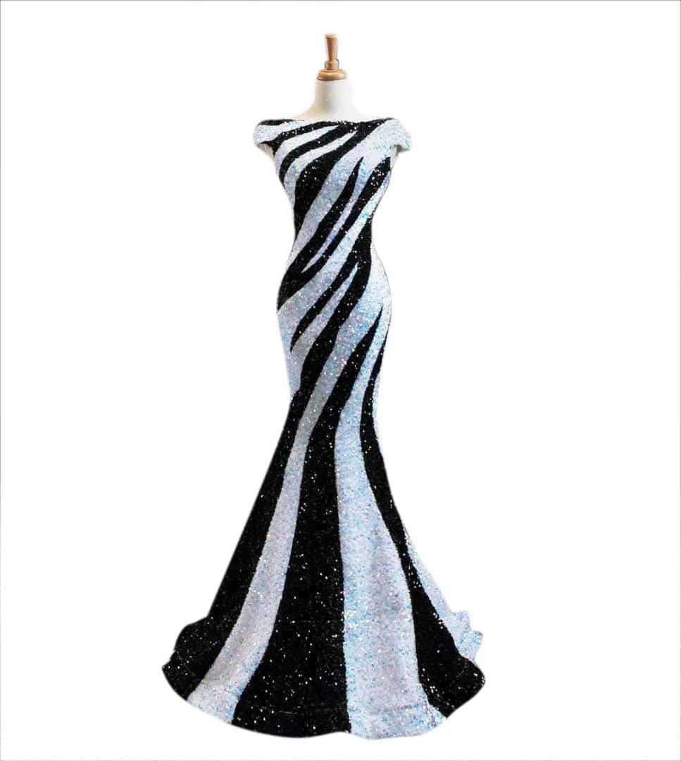 Prettiest Zebra Prom Dress In The World