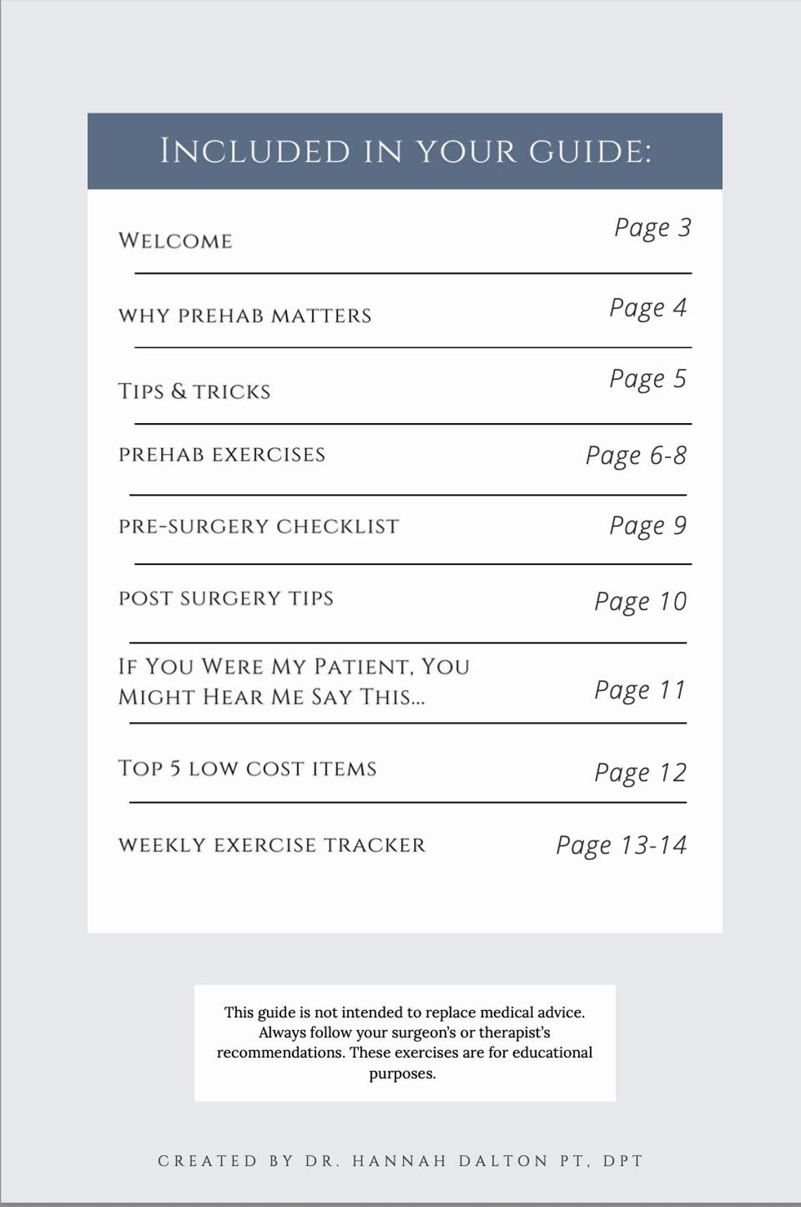 Knee Replacement Prehab Guide: Physical Therapy Exercises & Checklist ...