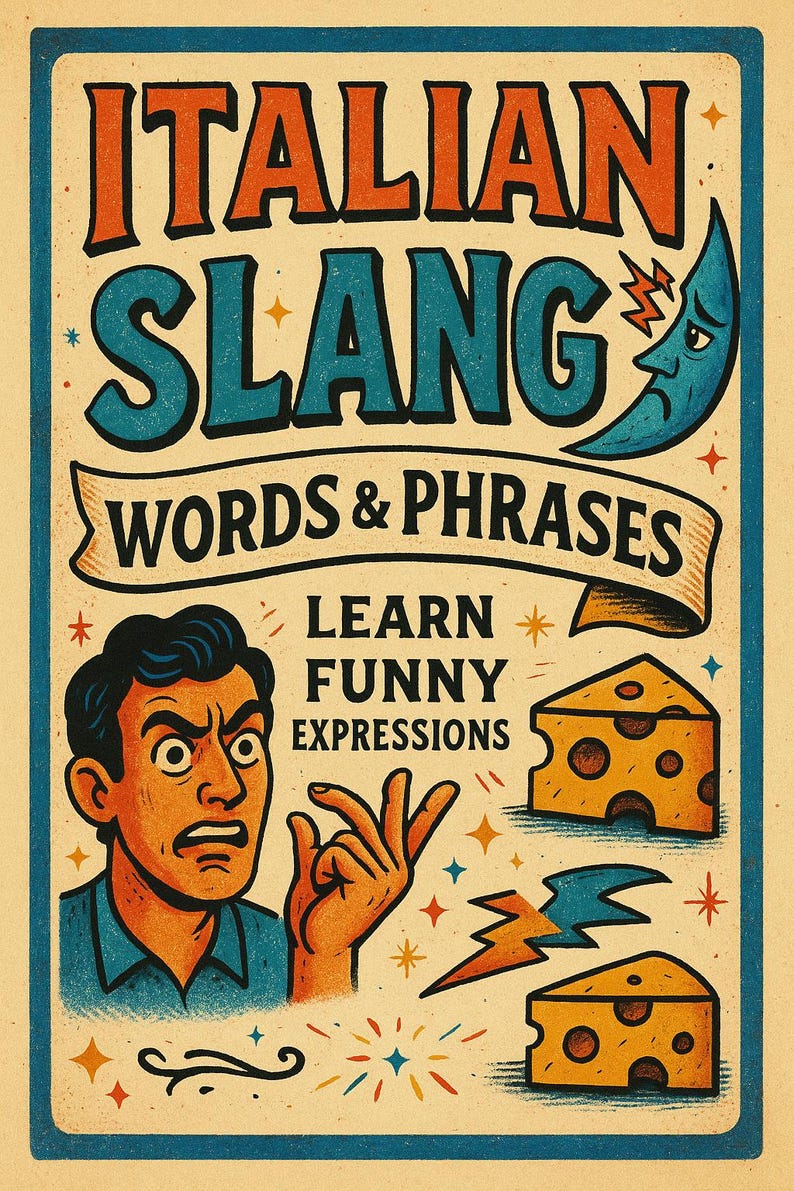 Italian Slang Flashcards – Funny & Colorful Expressions | Artsy ...
