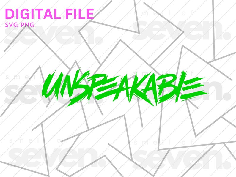 Unspeakable Nathan PNG Digital Download Cut File for T Shirts Decals ...
