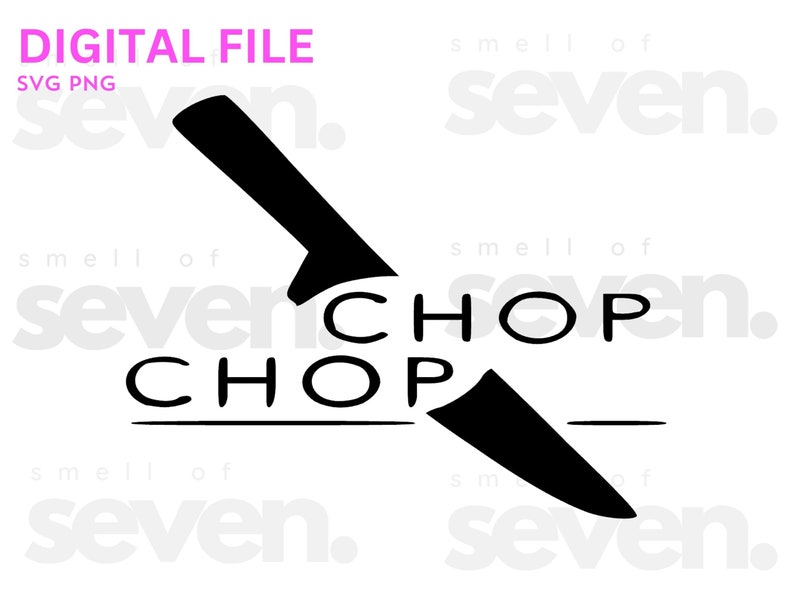 Chop Chop Kitchen Cutting Chopping Board Png Digital Files - SVG/PNG ...