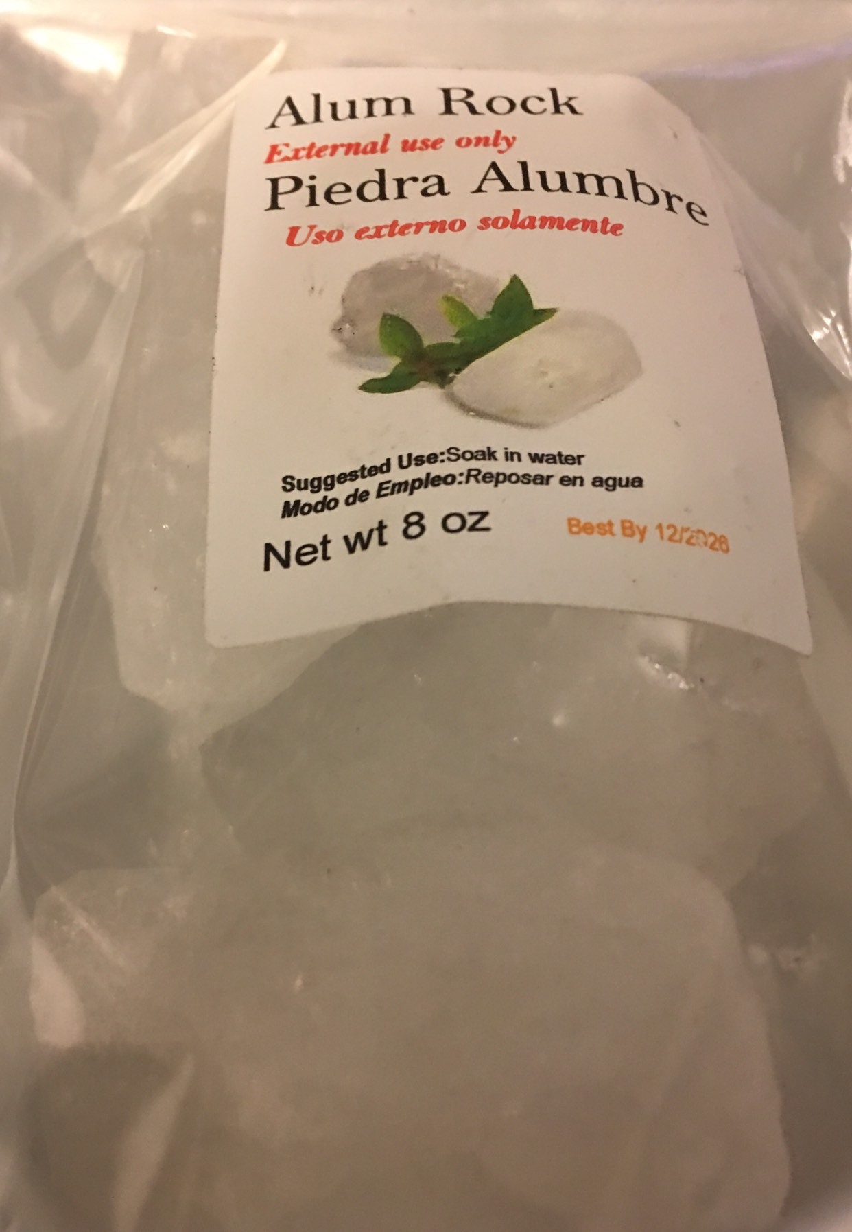 Piedra Alumbre Hierbas Tes Alum Rock 1 Oz 4 Oz 3 Lbs 10 Lbs Herbal Teas ...