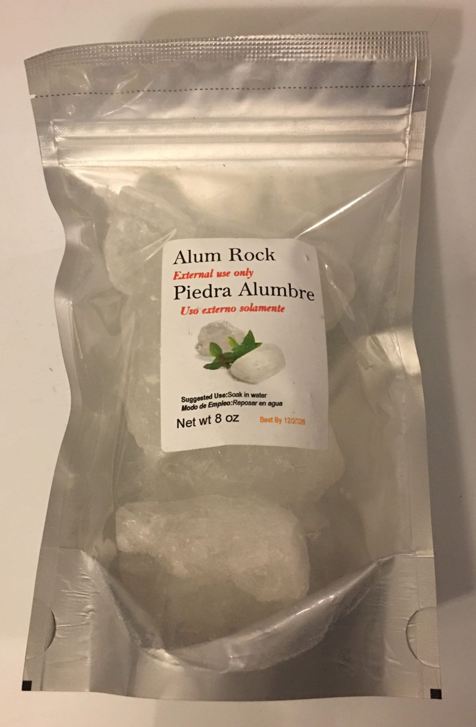 Piedra Alumbre Hierbas Tes Alum Rock 1 Oz 4 Oz 3 Lbs 10 Lbs Herbal Teas ...
