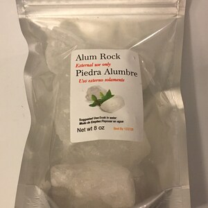 Piedra Alumbre Hierbas Tes Alum Rock 1 Oz 4 Oz 3 Lbs 10 Lbs Herbal Teas ...