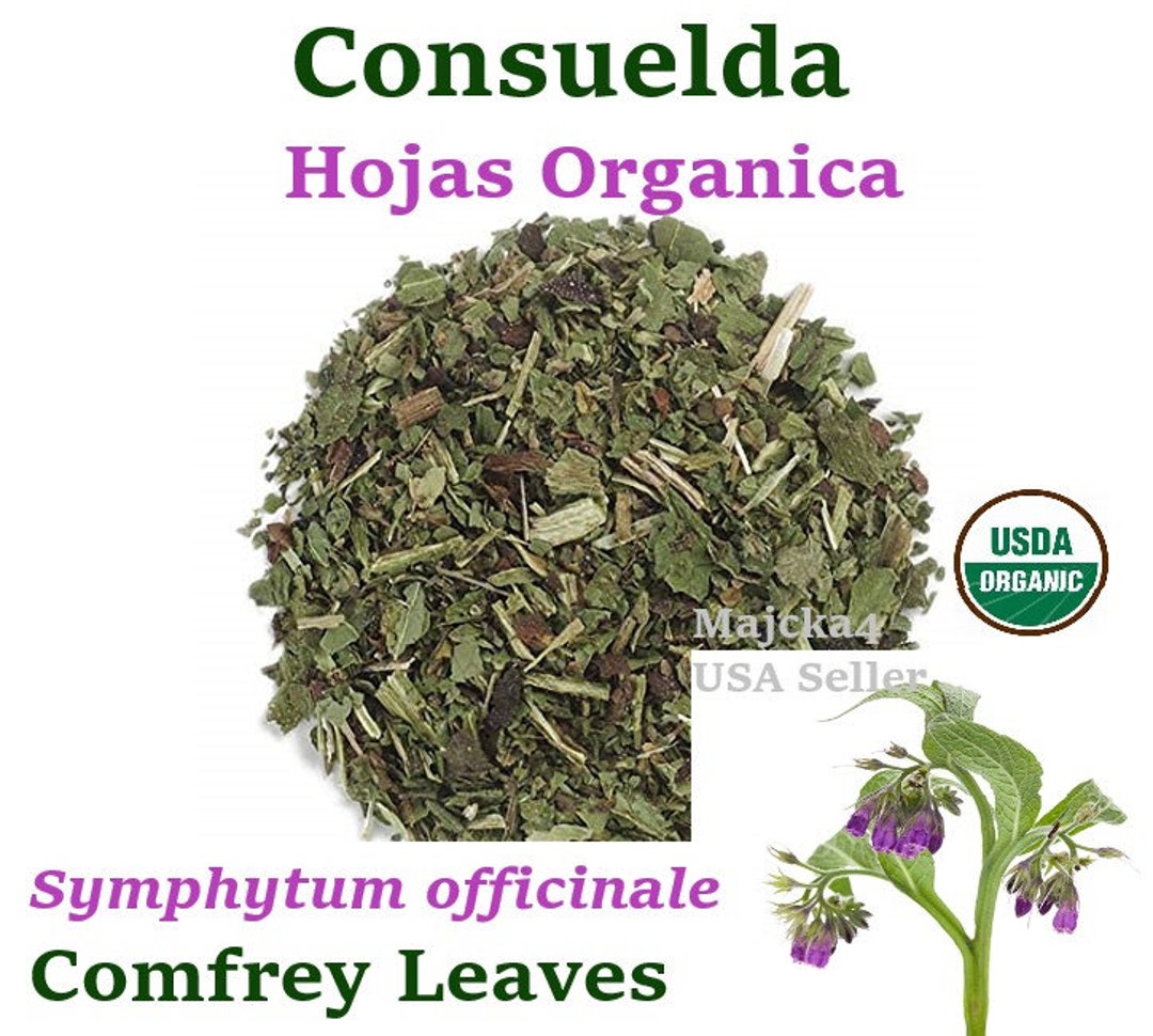 Consuelda Hojas 3 Oz ORGANIC Comfrey Leaves ORGANIC Symphytum ...