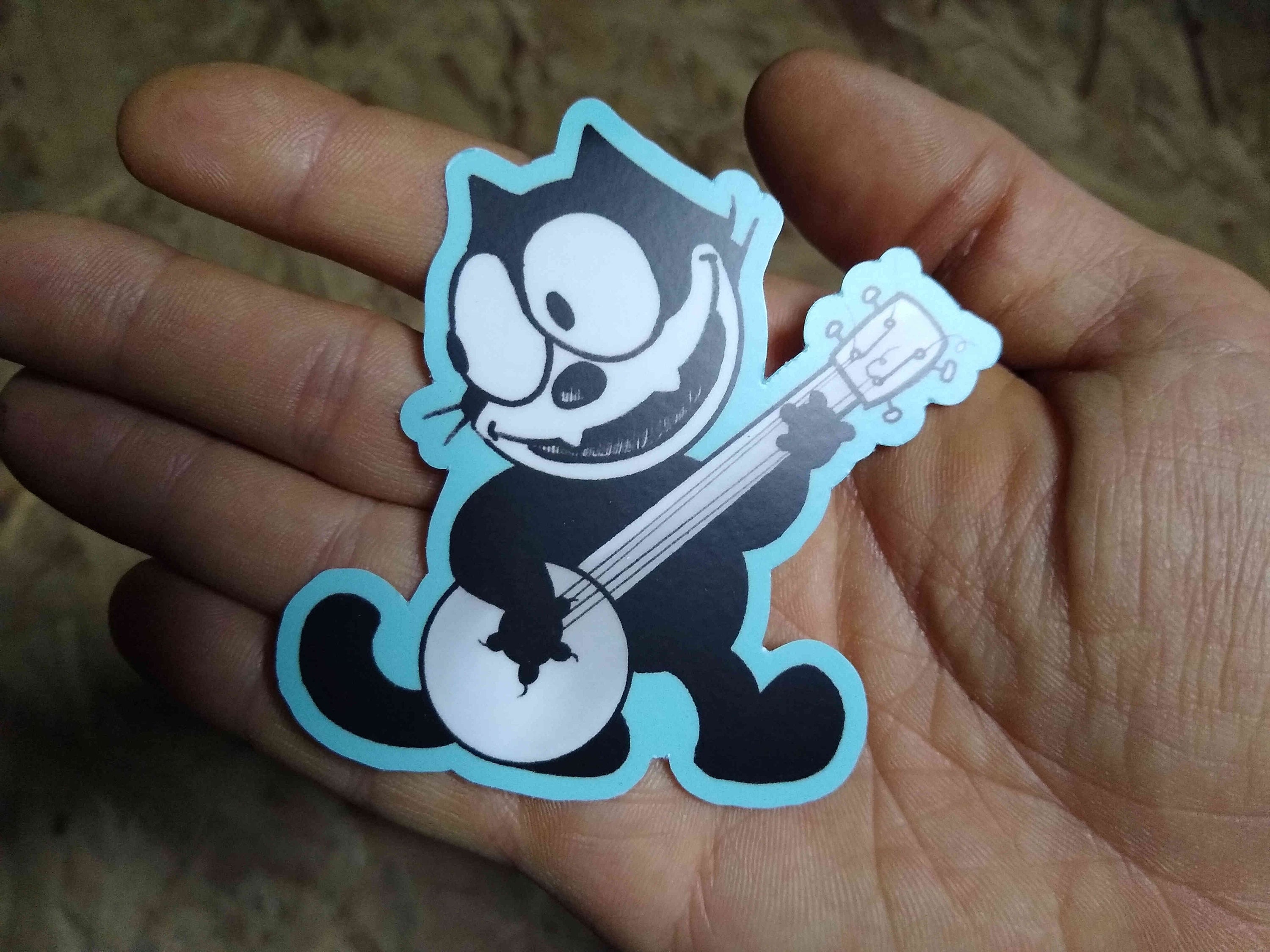 Felix the Cat STICKERS Smile BANJO Famous Black Kitty Toon - Etsy
