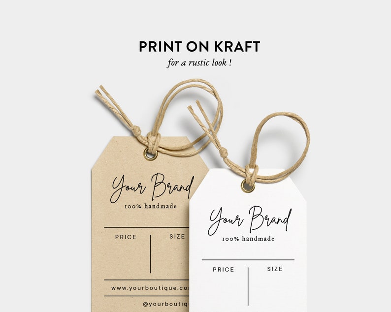 Product Tag Template For Small Business Product Hang Tag Etsy