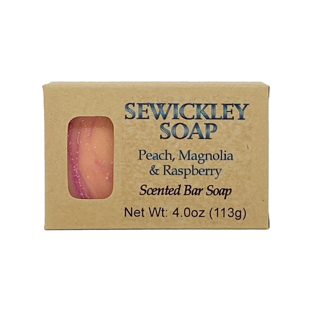 Peach Magnolia Raspberry Scented Bar Soap - Etsy
