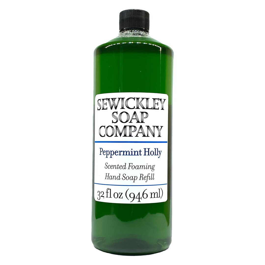 Peppermint Holly Scented Foaming Hand Soap 32oz Refill - Etsy