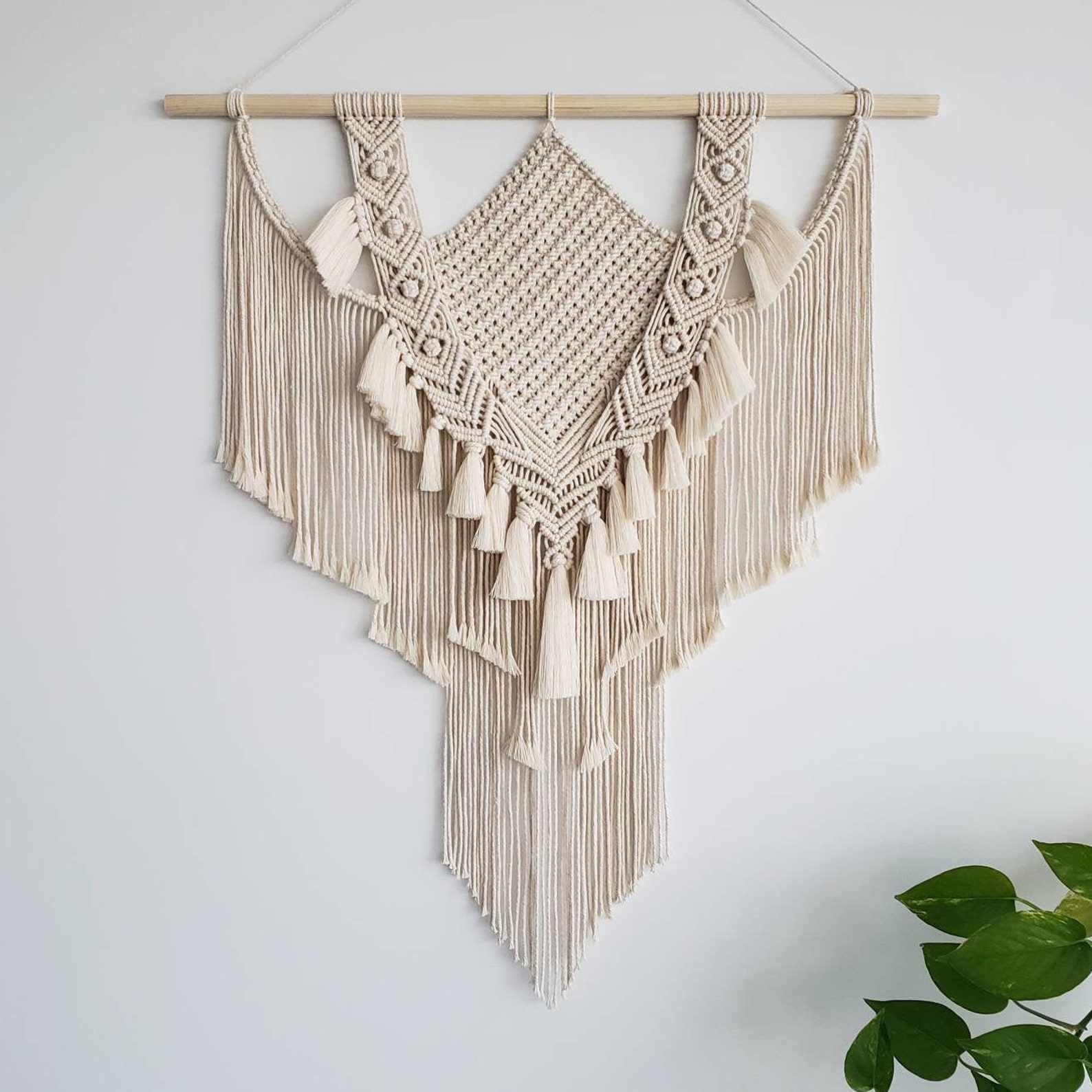 Magnificent Large Macrame Wall Hanging The Macrame Deco | Etsy