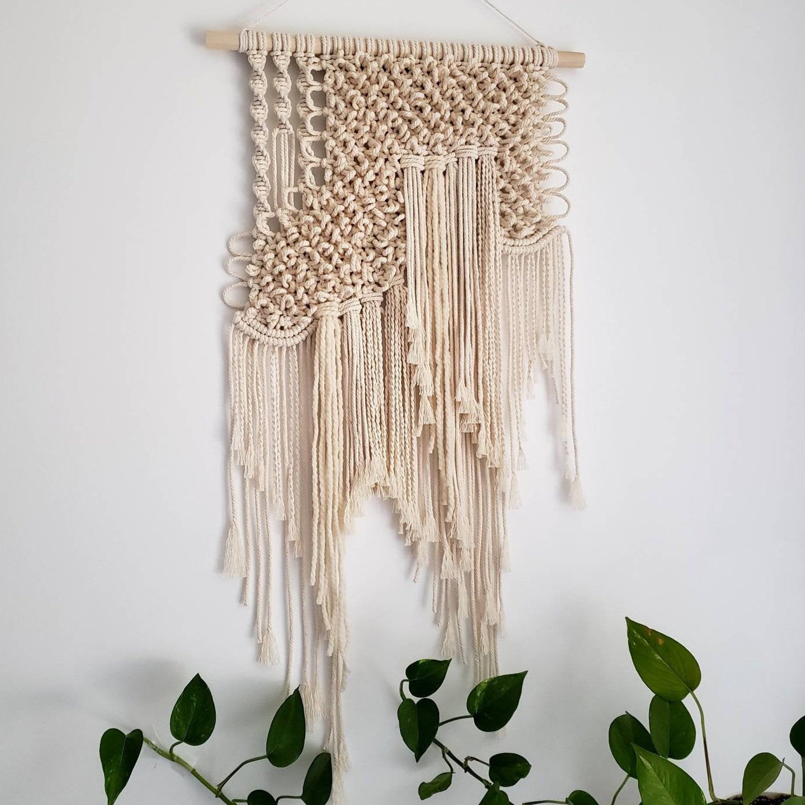 Abstract Large Macrame Wall Hanging The Macrame Deco | Etsy