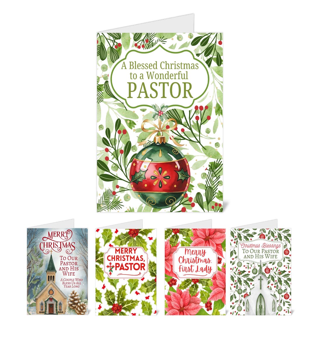 Pastor Merry Christmas Card | Christian Christmas Card for Church ...