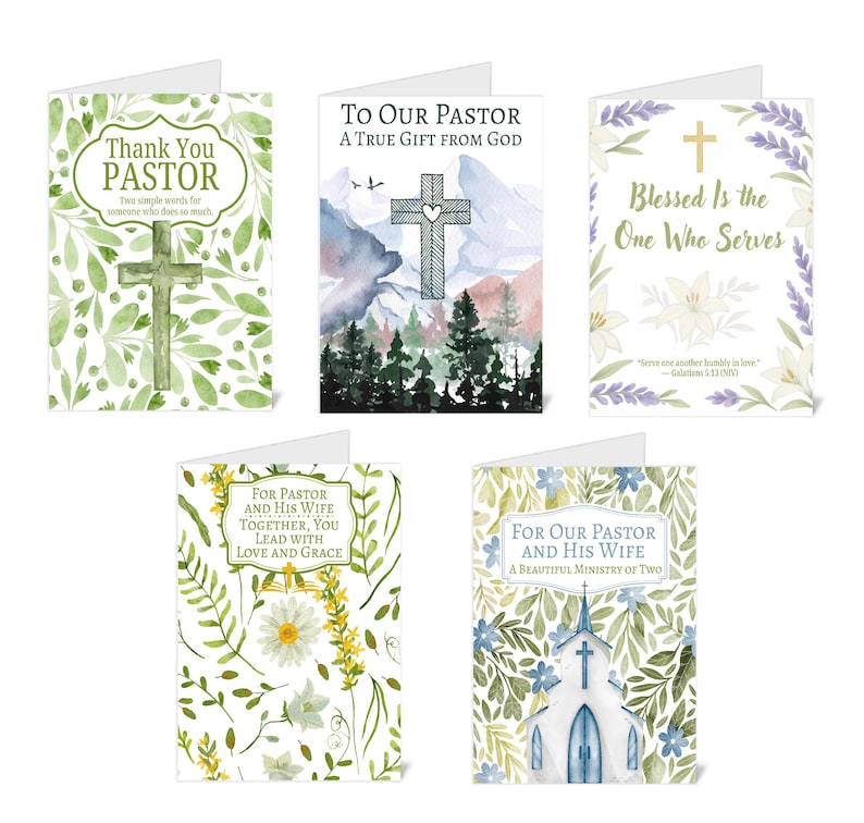 Pastor Appreciation Card | Christian Greeting Card | Thank You Pastor ...