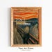 Modern the Scream Wall Art Print, Warm Tones Artwork, Vintage Decor ...