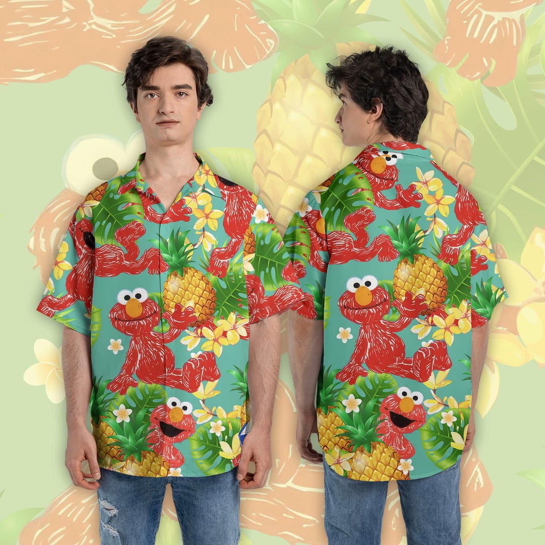 Muppet Kermit Hawaiian Shirt, Sesame Street Tropical Shirt, Classic Fan ...