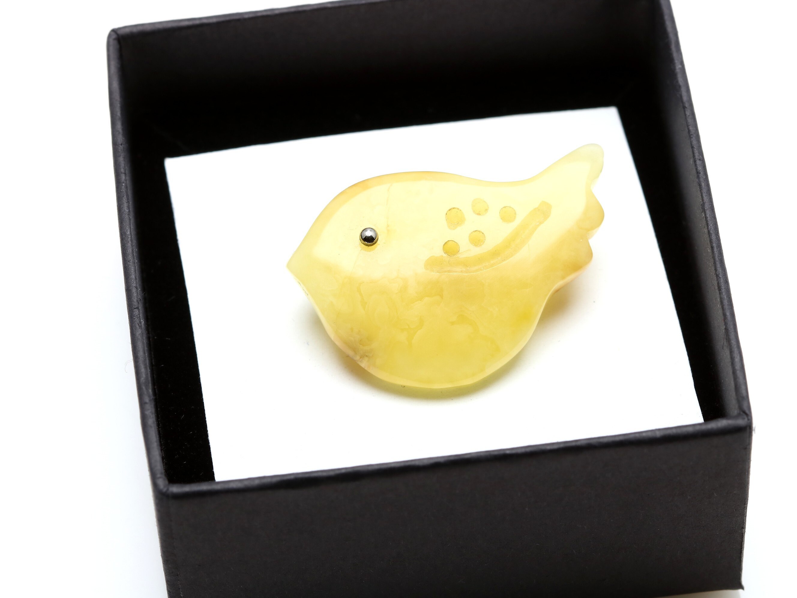 Amber Bird Brooch Pin White Bird Dark Bird - Etsy Canada