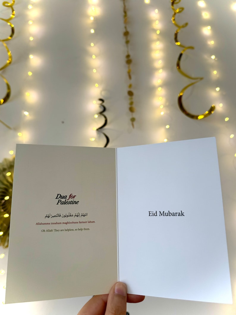 Touli Eid Cards for Palestine - A6 With Envelope - Etsy