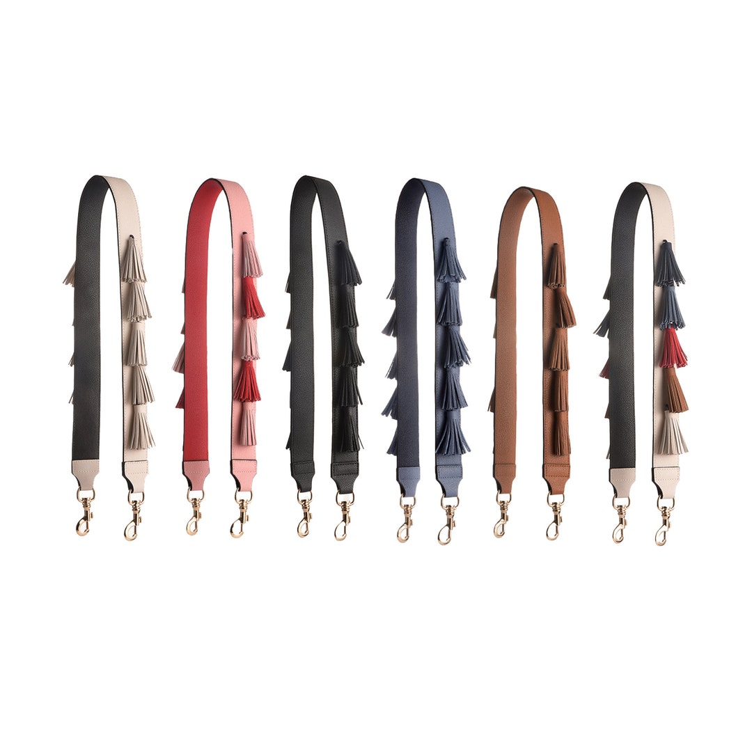 Suspender Wide Shoulder Strap Lychee Pattern Cowhide Bag Strap ...