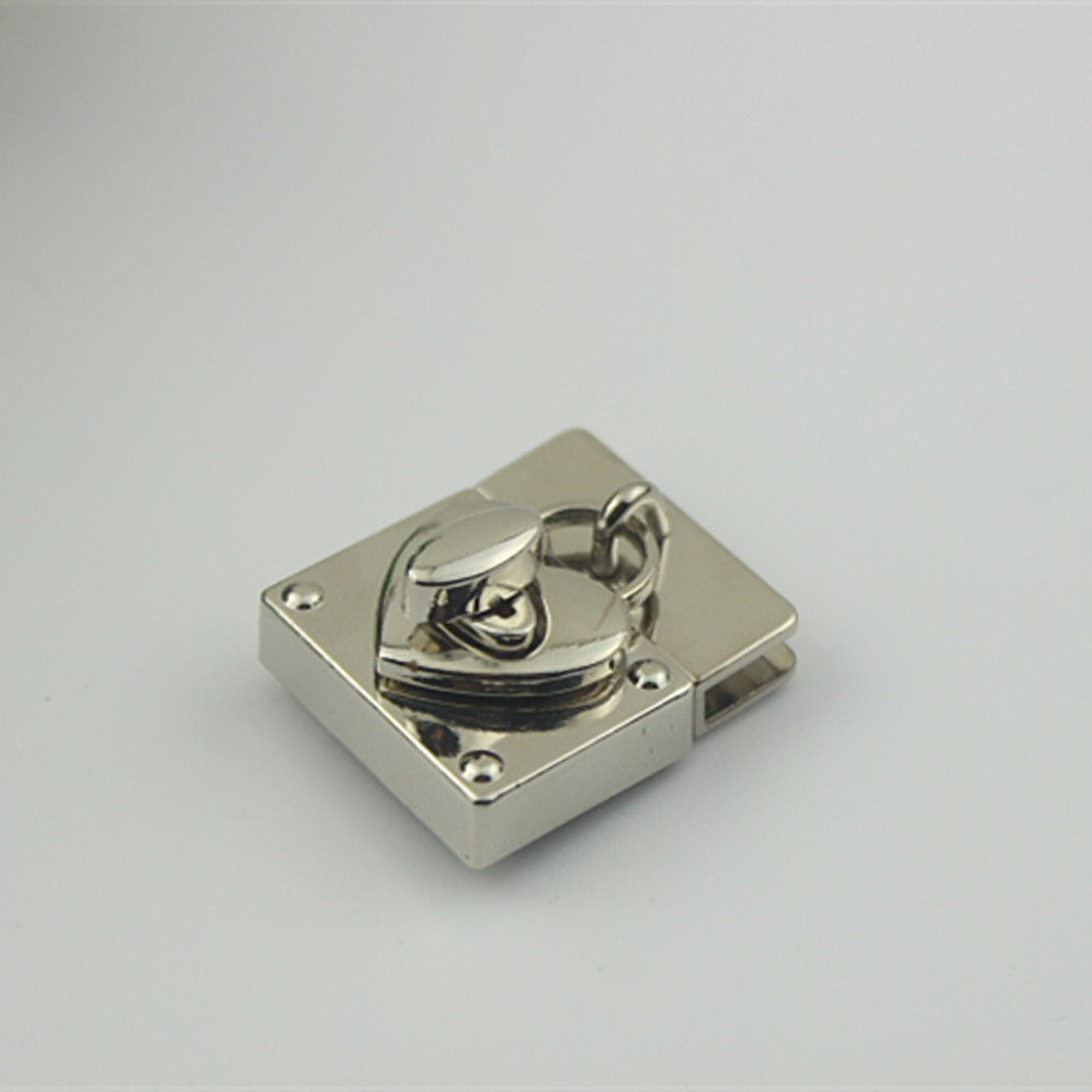 Square Heart Lock Purse Lock Fashion Twist Turn Lock for Purse Bag ...