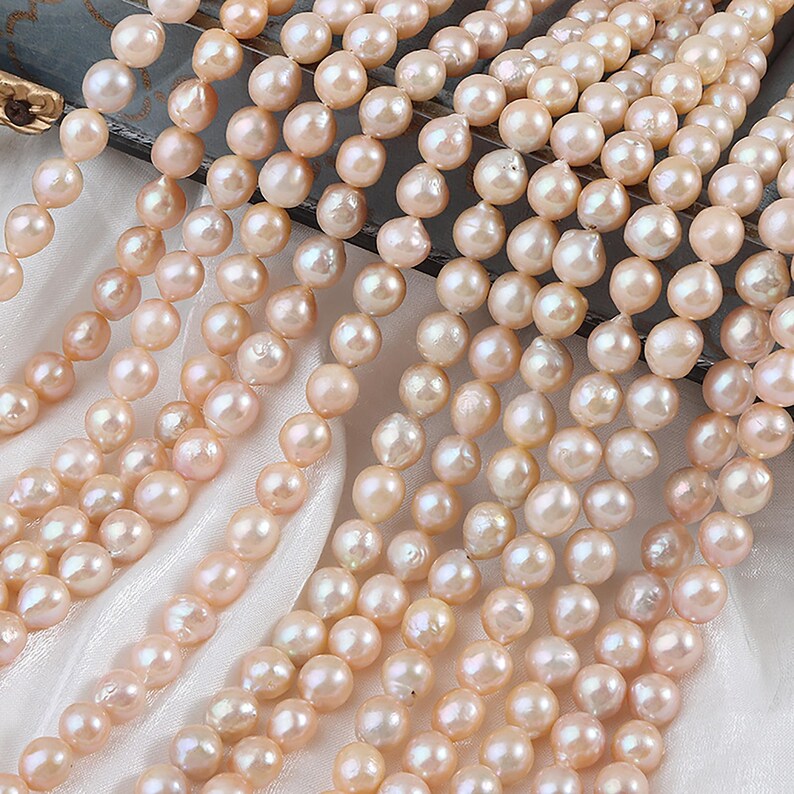 8mm Edison Pearl Strand: Colorful Baroque Freshwater Pearls for DIY ...