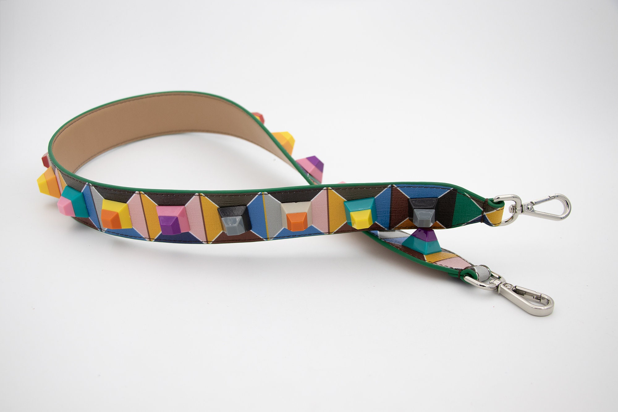 Cowhide Leather Studs Strap Shoulder Bag Strap Crossbody Bag Strap - Etsy