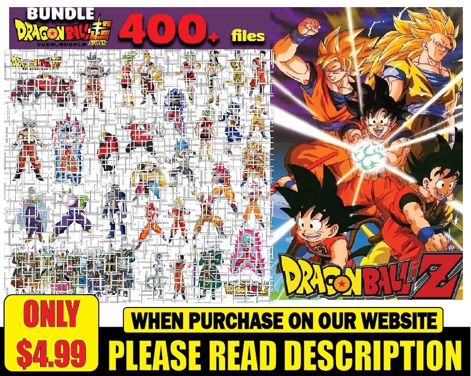 Bundle 400 Files Dragon Ball Svg Goku Png Goku Svg - Etsy