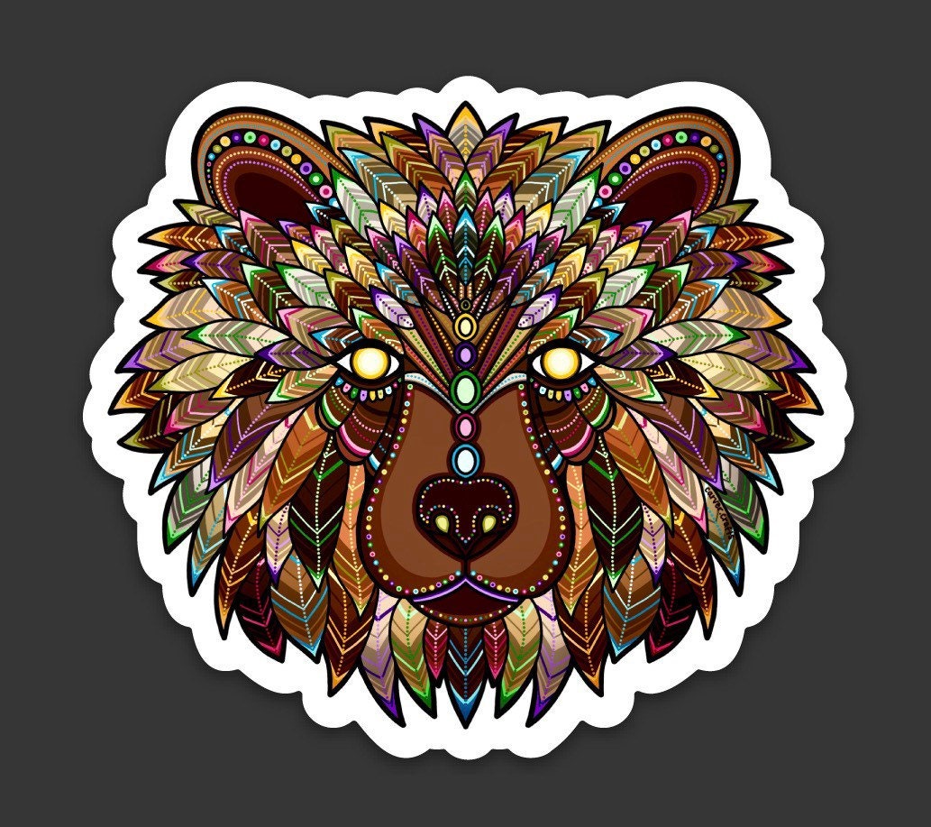 Bear Sticker - Etsy