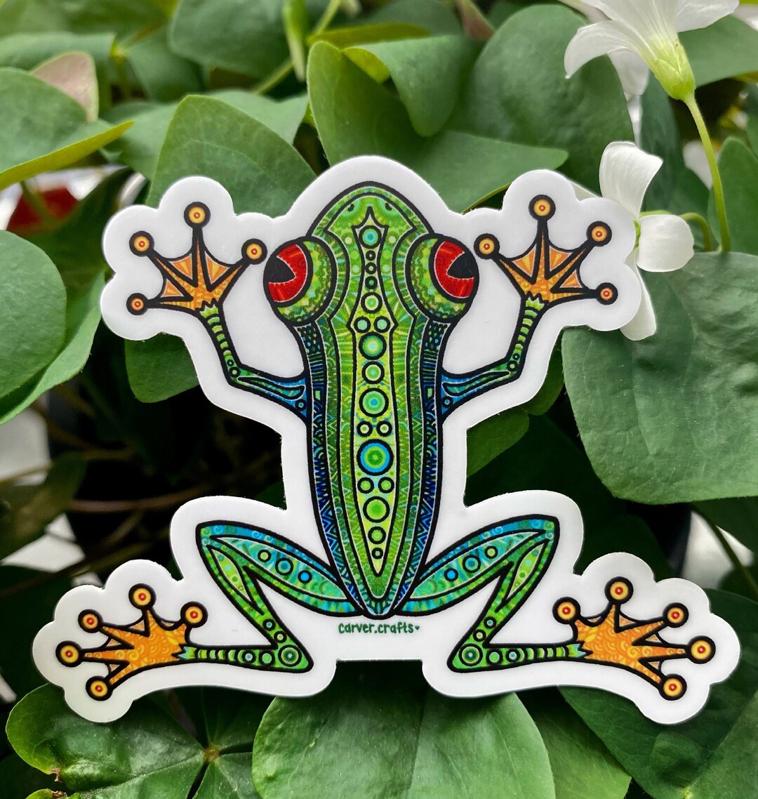 Frog Sticker - Etsy