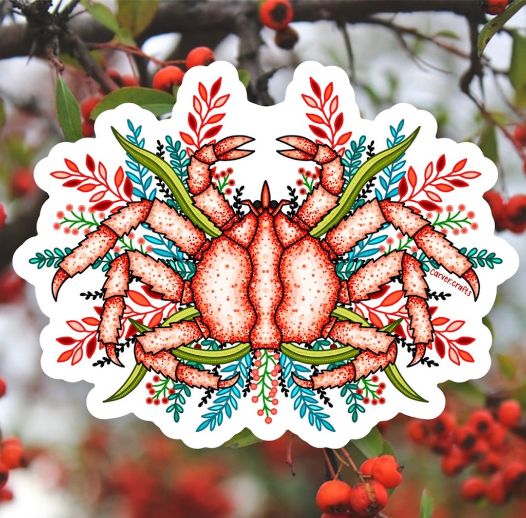 Alaska Crab Sticker - Etsy