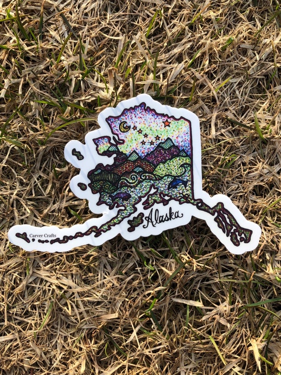 Alaska State Sticker - Etsy