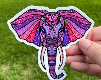 Elephant Sticker - Etsy