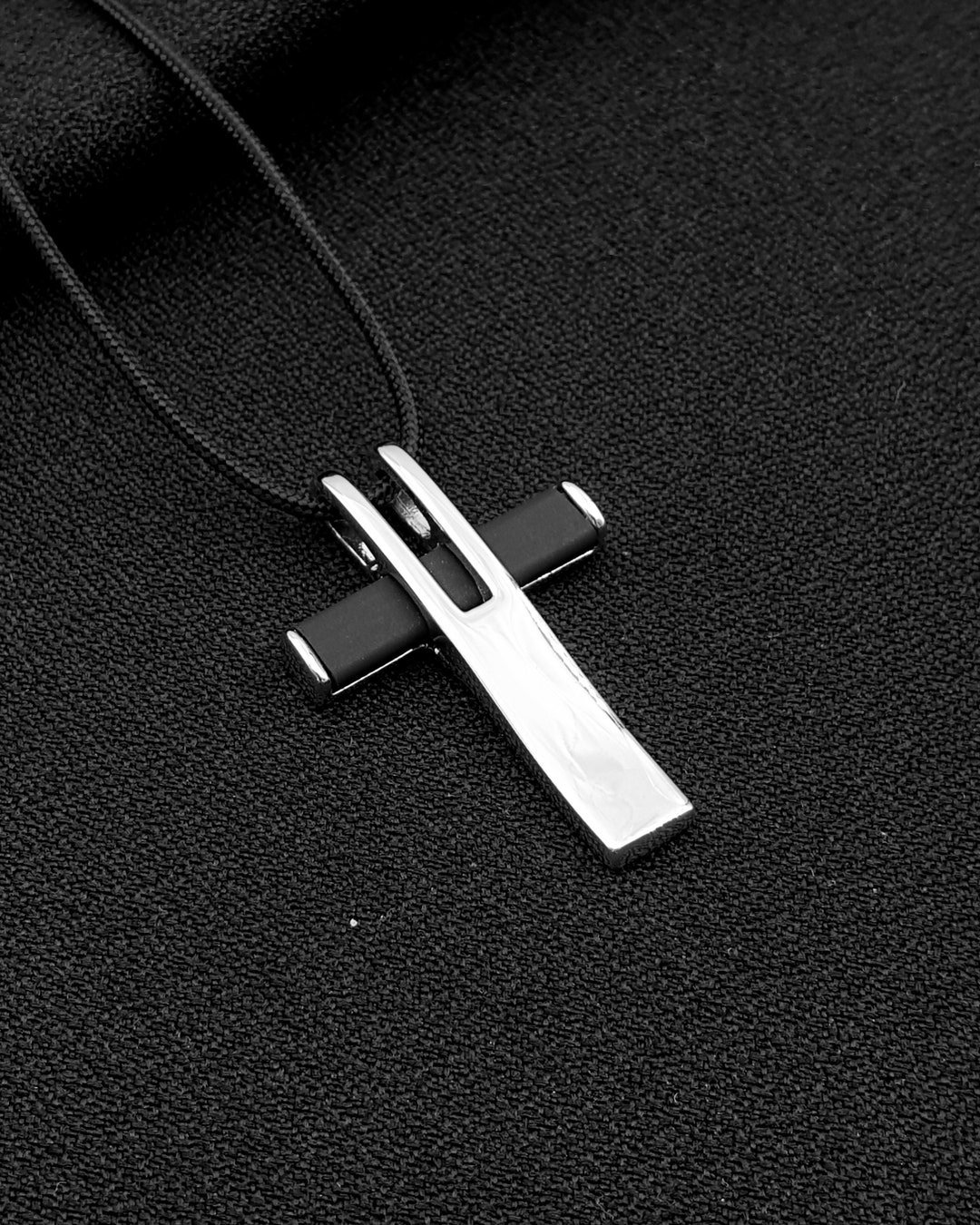 Men Cross Silver, Sterling Silver Cross, Men Cross, Silver Cross, Gift ...