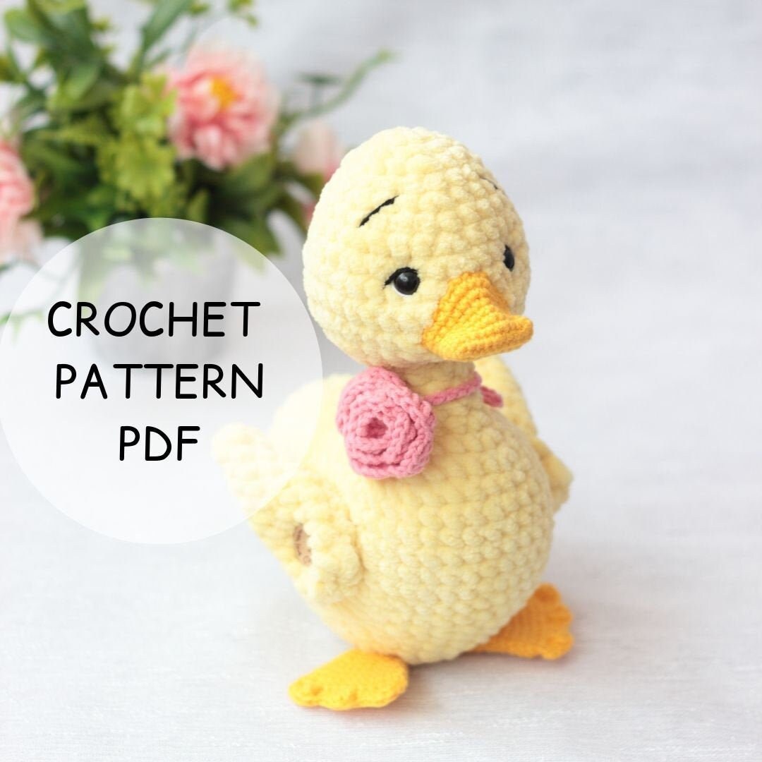 Duck Crochet Pattern Duck Amigurumi Pattern Bird Crochet Pattern Easter ...