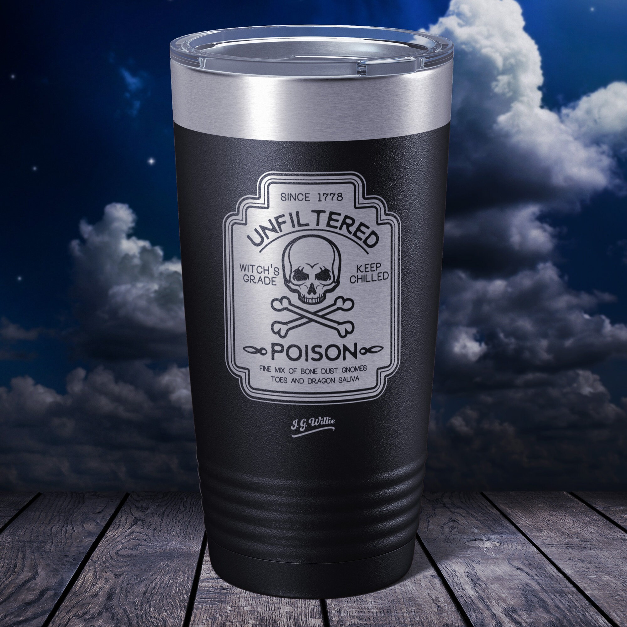 Unfiltered Poison - Laser Etched Insulated Stainless Steel Tumbler - 12 ...
