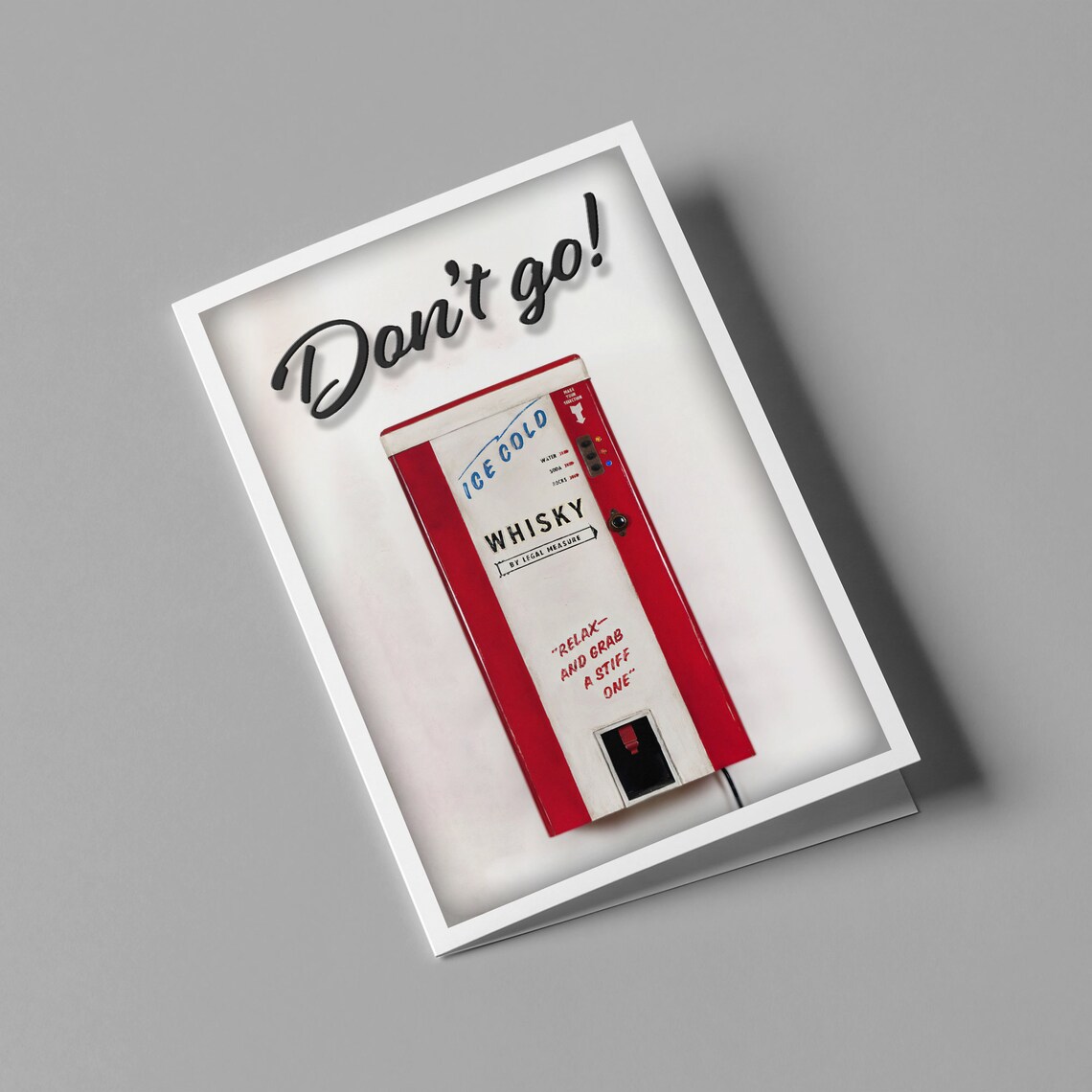 Don't Go! | Humorous Going Away - New Job Card - Etsy