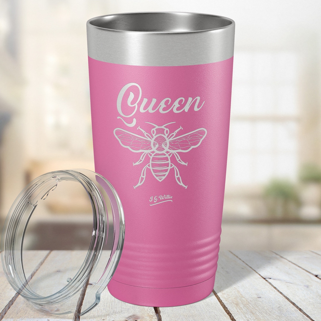 Queen Bee - Laser Etched Insulated Stainless Steel Tumbler - 12 Colors ...