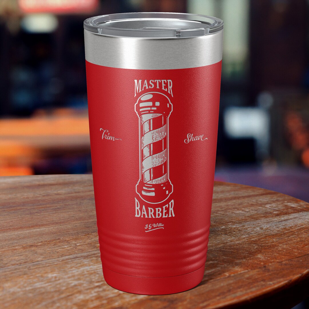 Master Barber - Laser Etched Insulated Stainless Steel Tumbler - 12 ...