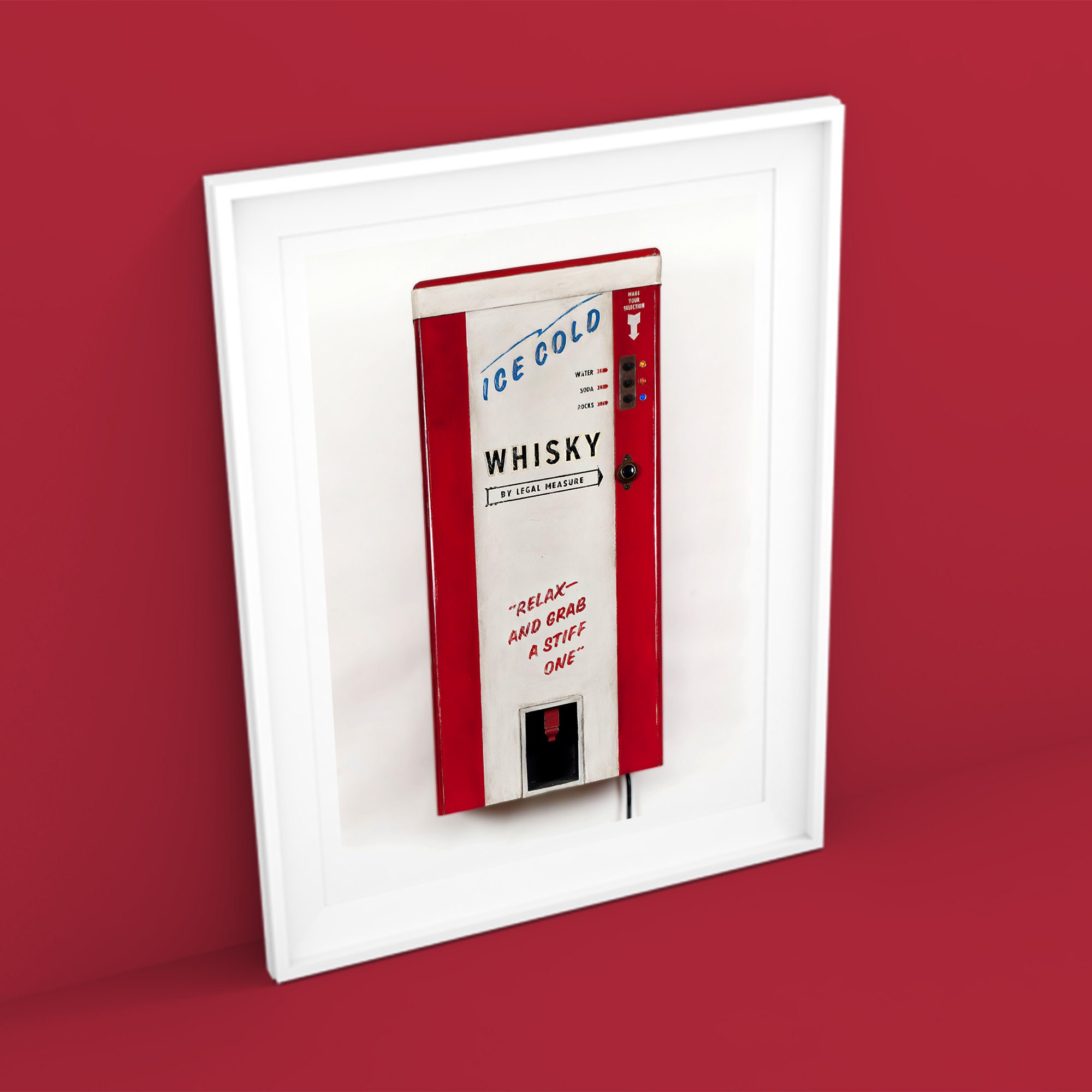 Vintage Whisky Vending Machine Custom Designed Poster - Etsy