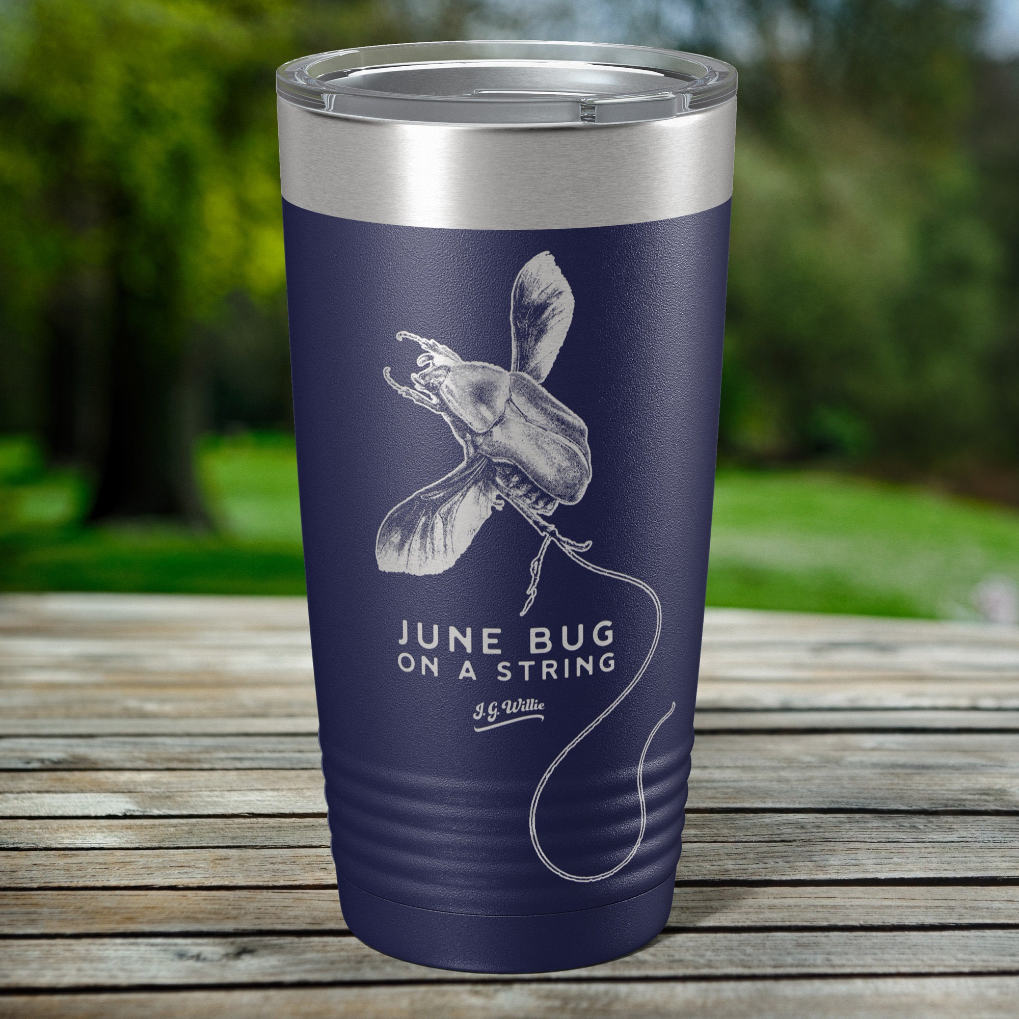 June Bug on a String Laser Etched Insulated Stainless Steel | Etsy