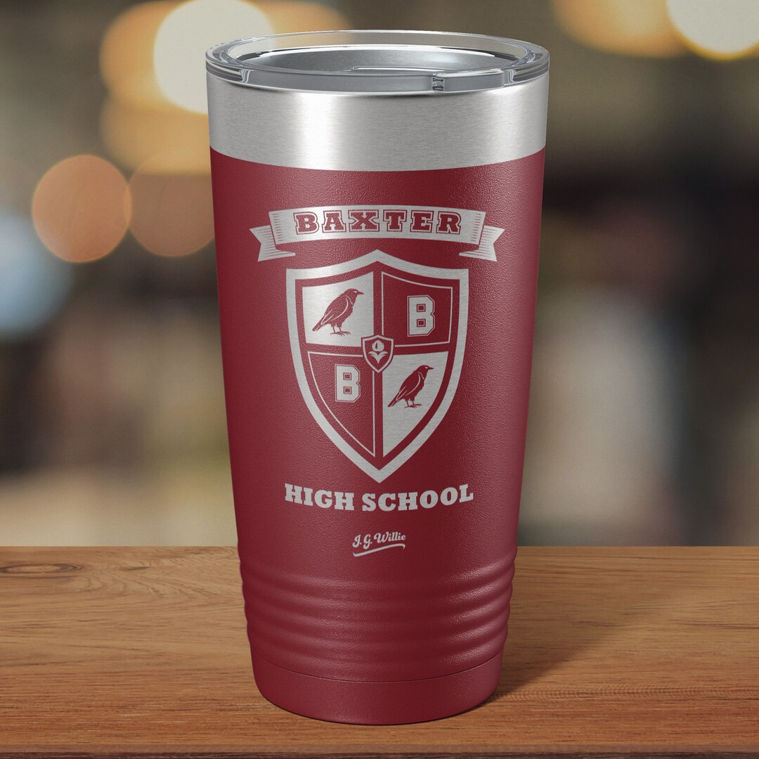 Baxter High School - Laser Etched Insulated Stainless Steel Tumbler ...